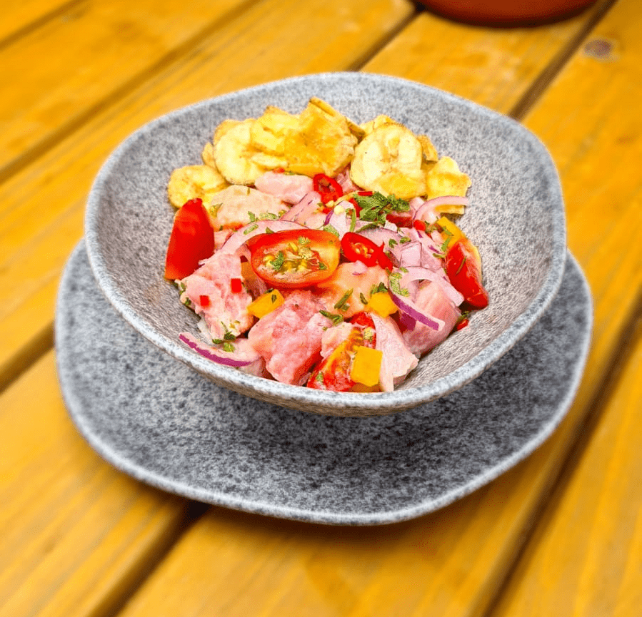 Trio de Ceviche Com Chips de Banana - The Market l O Mercado de Receitas